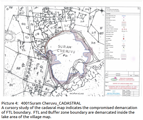 Satellite imagery captures how Surram Cheruvu in Bandalguda shrank in ...