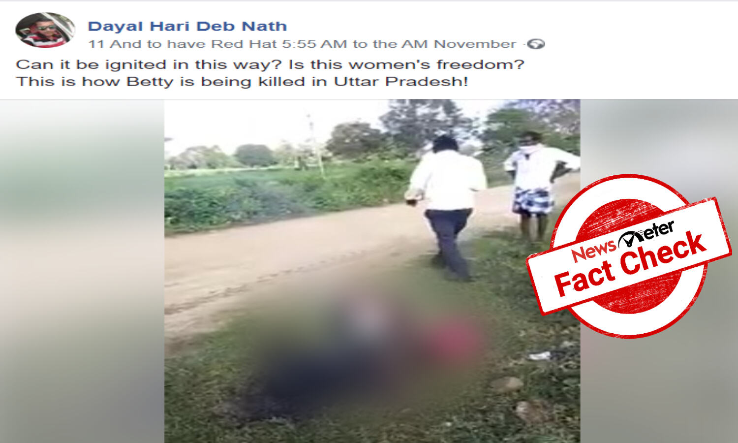 Fact Check: Video of woman's charred corpse is from Mysore, not UP