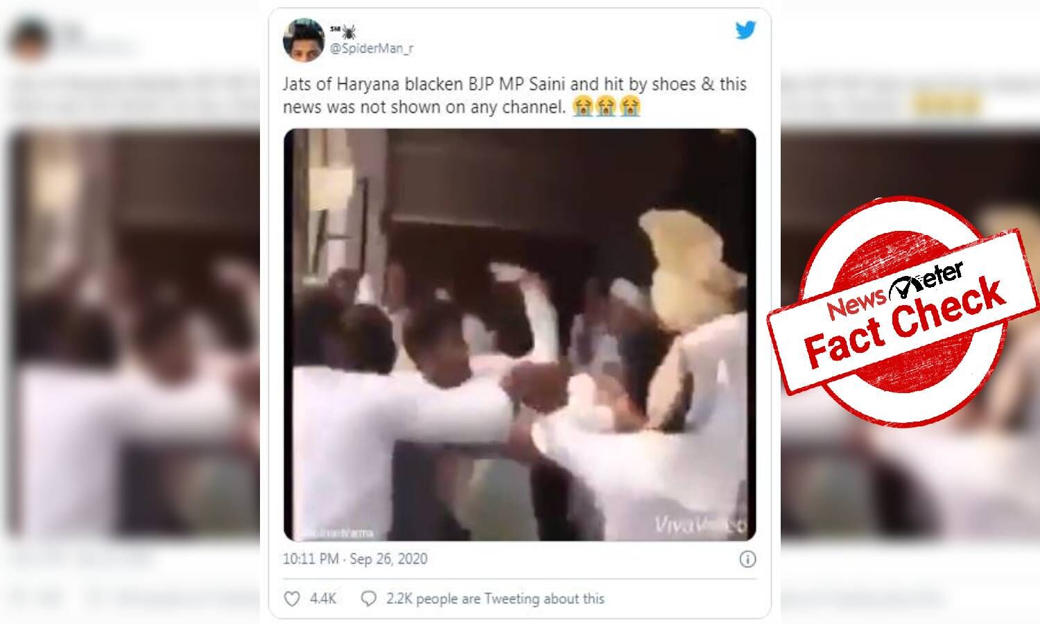 Fact Check: 2016 ink attack video against BJP MP falsely linked to ...