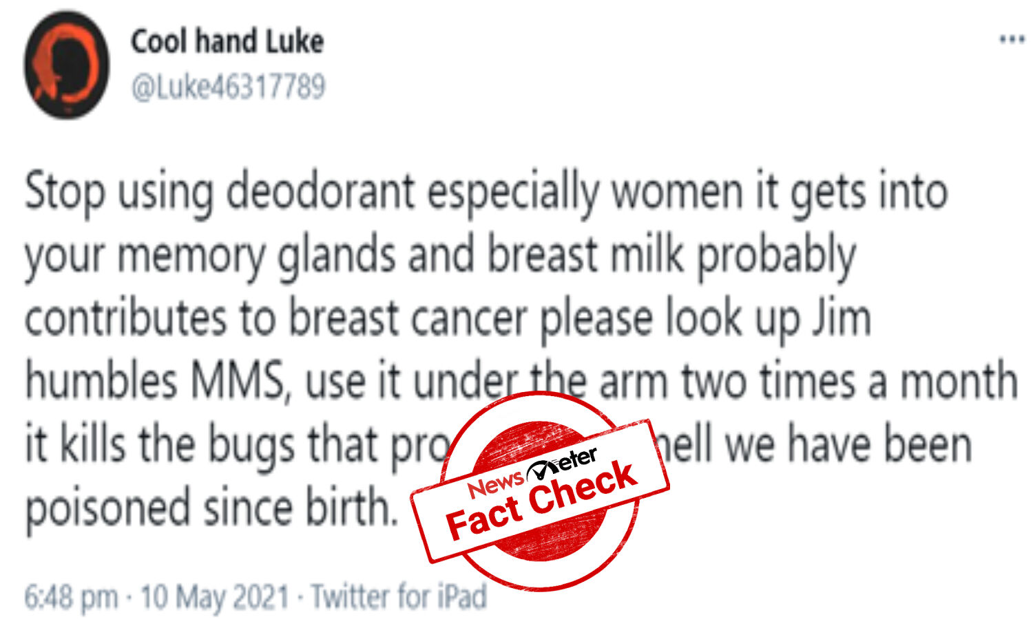 Fact Check: No, using deodorant cannot cause breast cancer