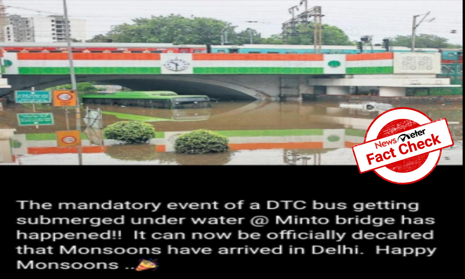 FACT CHECK: Old image of submerged bus in Delhi goes viral with ...