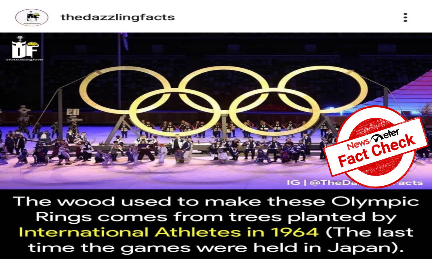 Fact Check: Were the Tokyo 2020 Olympics rings made of trees planted in ...