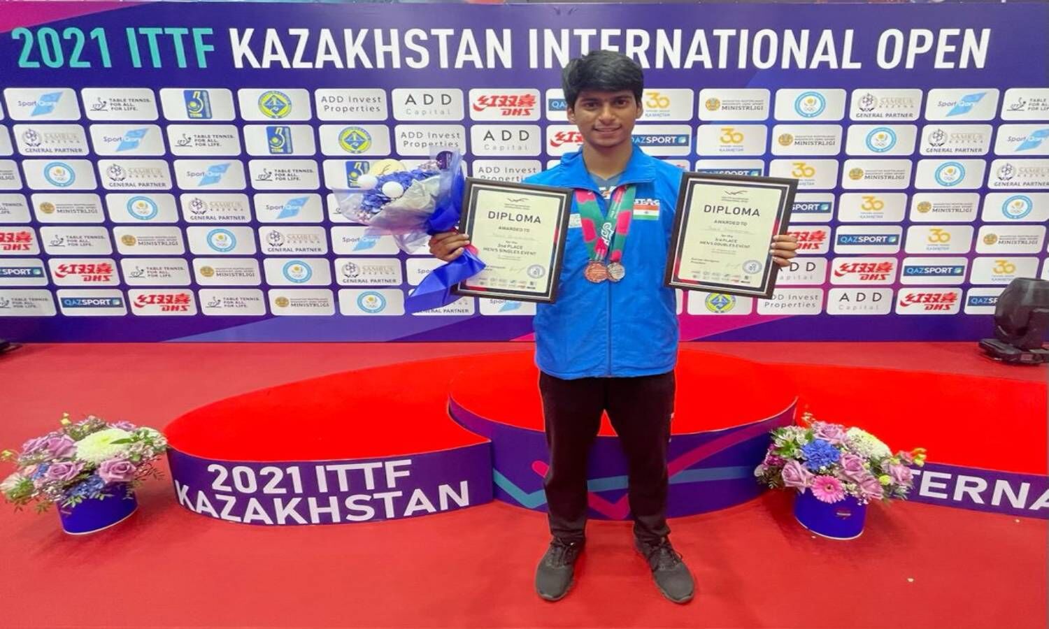Kazakhstan International Open: Hyd-based Table Tennis star Fidel Snehit ...