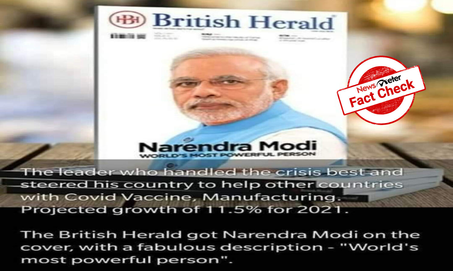 FACT CHECK: Did `British Herald' declare Modi as world's `most powerful ...
