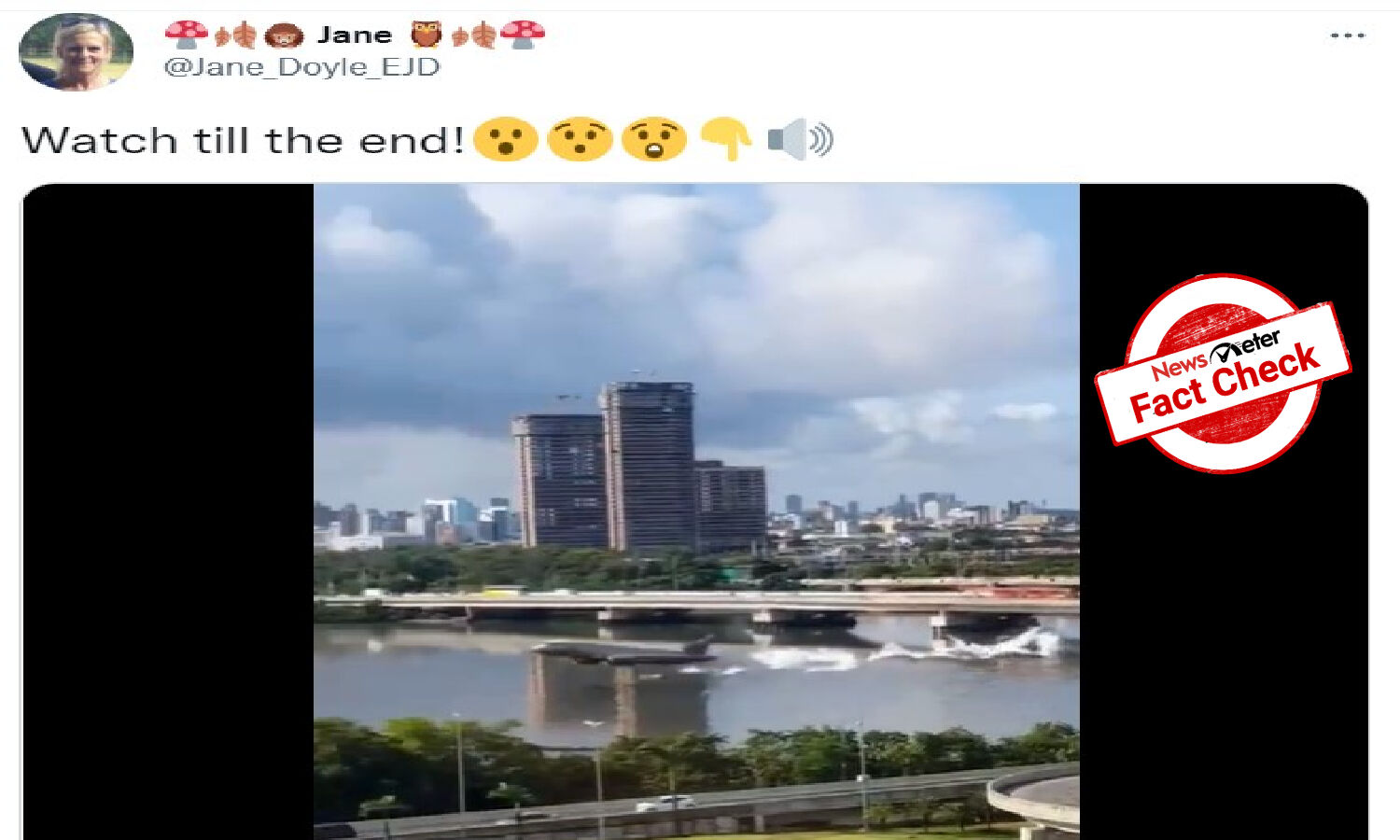 Fact Check: Ah! Video of airplane flying under the bridge has been ...