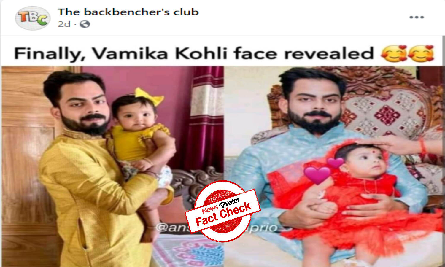 Fact Check: Are these first photos of Virat Kohli revealing daughter ...