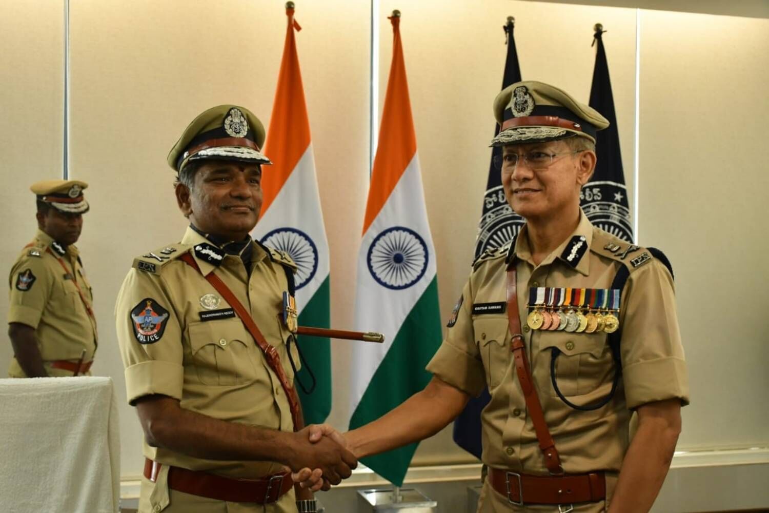 Kasi Reddy VRN Reddy takes charge as new AP DGP