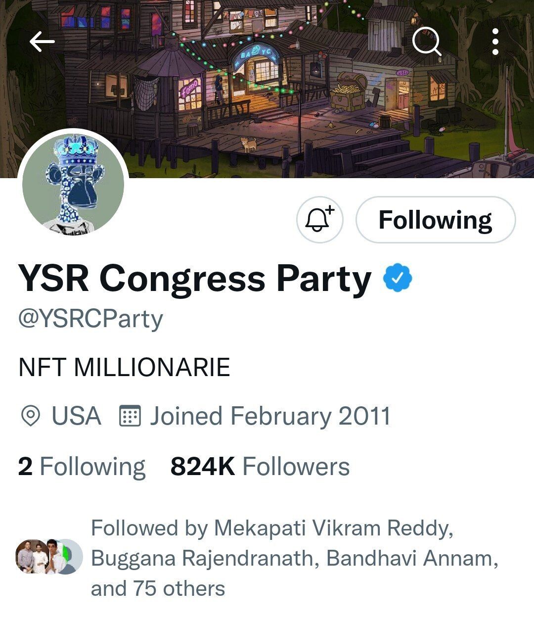 YSRCP's Twitter account hacked, flooded with crypto posts