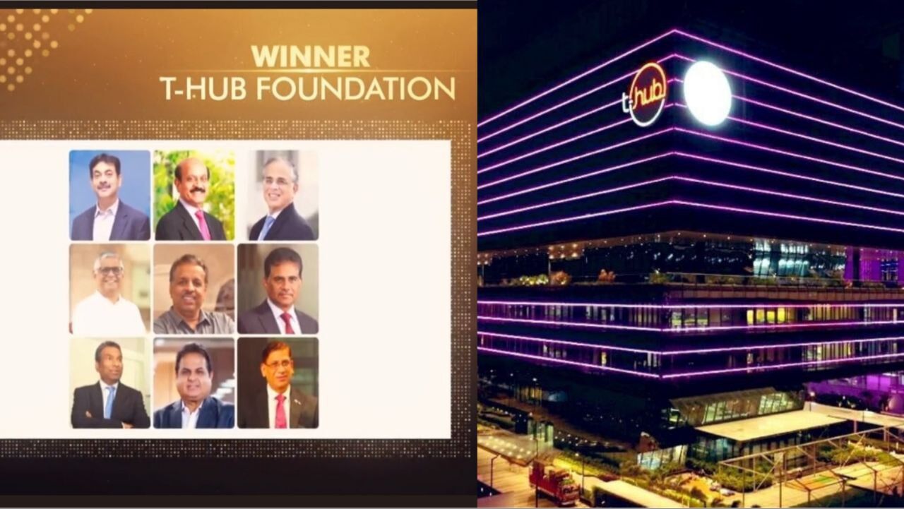 T-HUB wins under the category ‘Incubator’ at National Startup Awards 2022