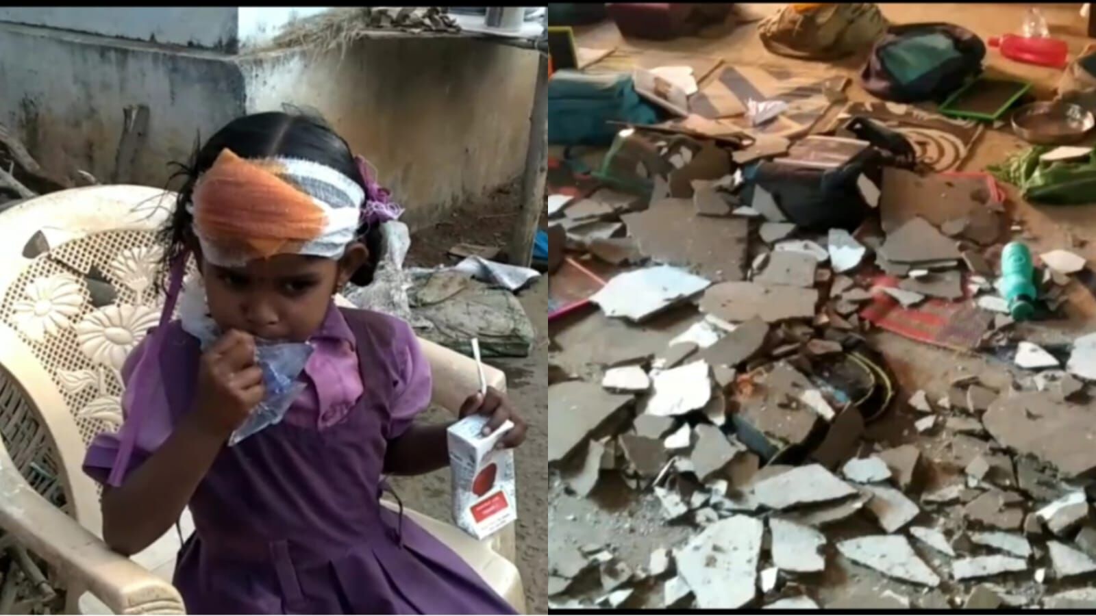 Visakhapatnam: 3 students hurt after plaster falls off ceiling in classroom