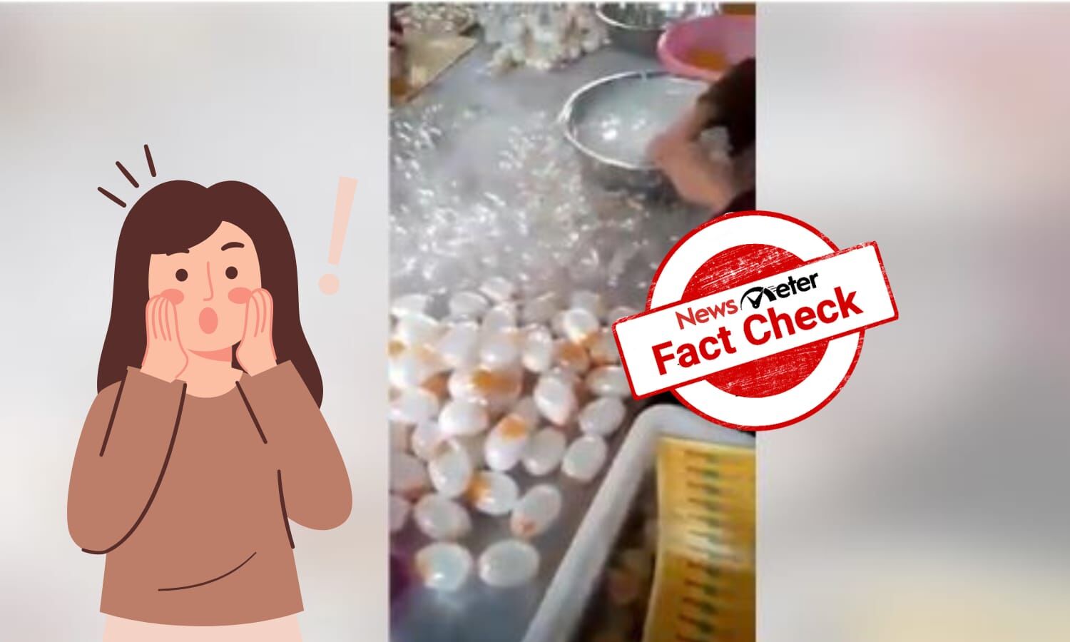 Viral video of slime factory shared as fake egg manufacturing unit