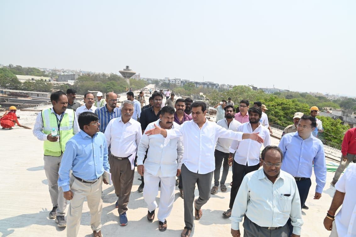 KTR asks GHMC to complete Indira Park–VST steel bridge in 3 months