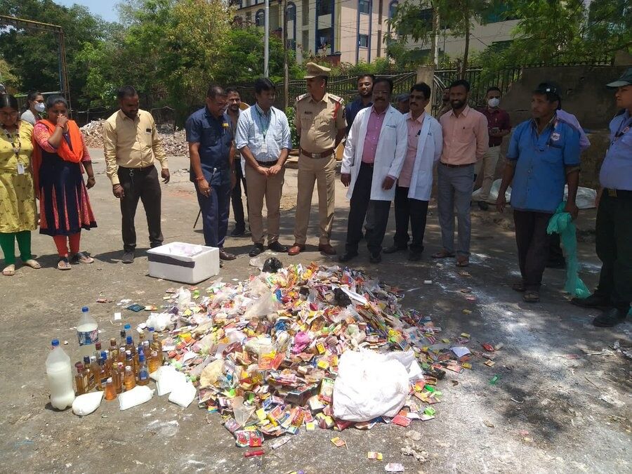 Drug-Free Environment: Seized intoxicants burnt at Gandhi Hospital