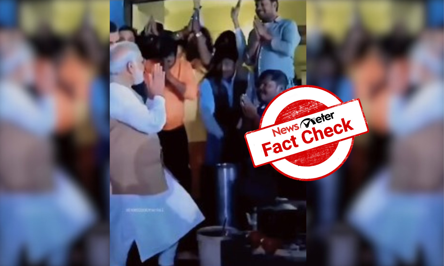 This video of PM Modi drinking tea is from Varanasi, not Karnataka