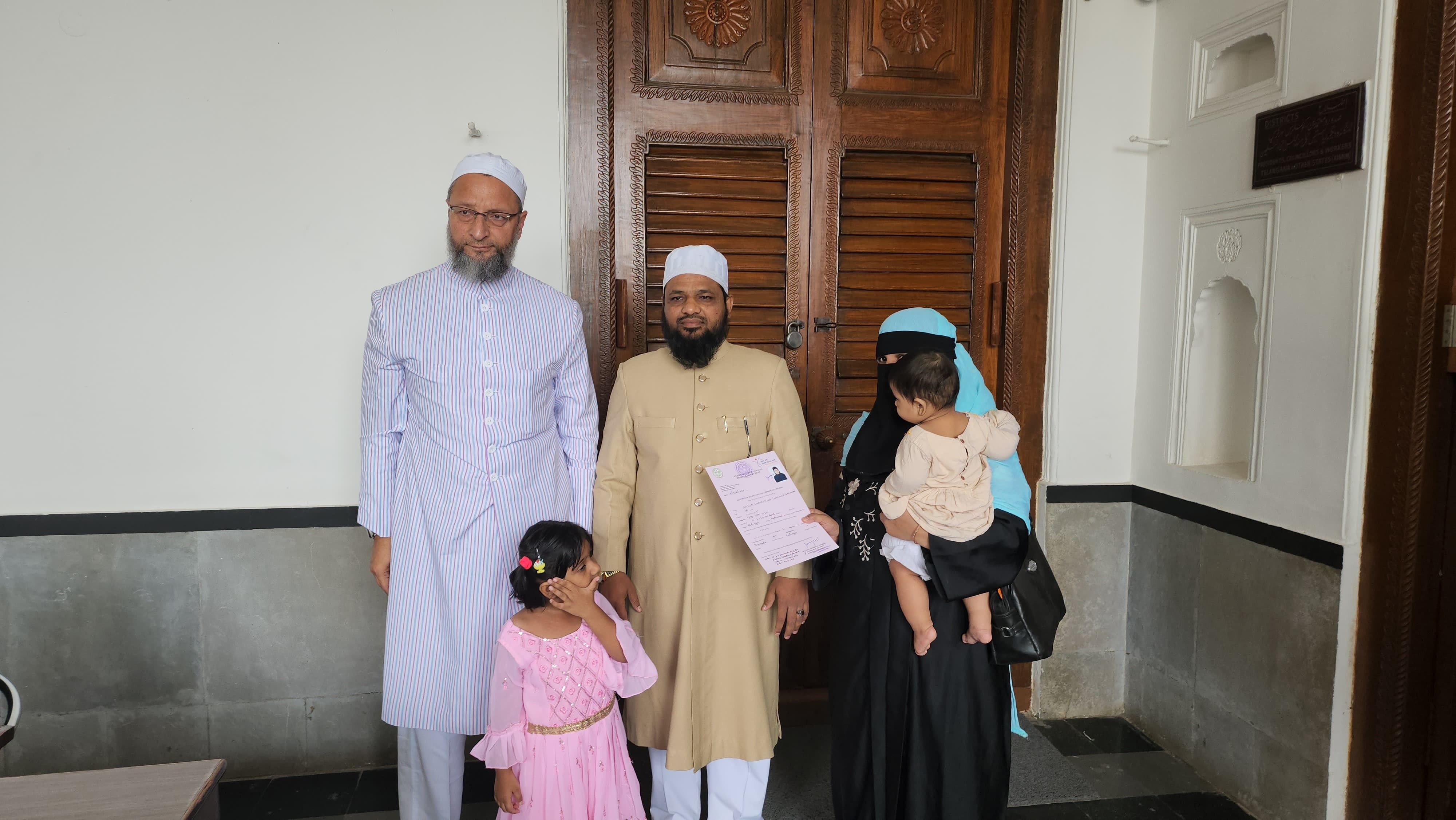 Jaipur Express Attack: Owaisi provides 2BHK to victim Syed Saifuddin’s wife