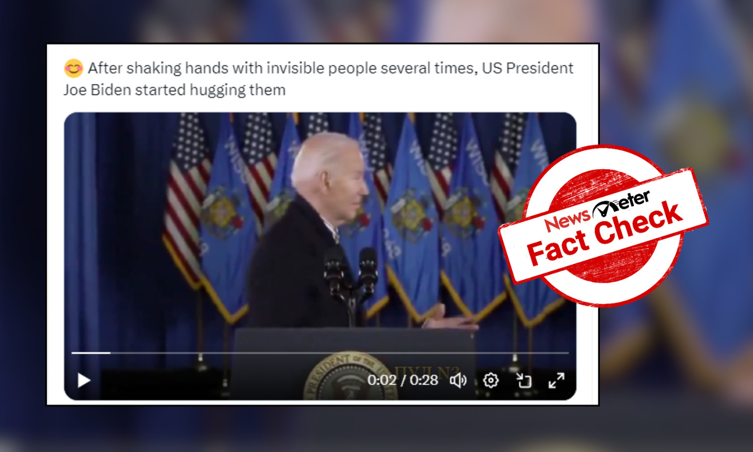 Fact Check: Claim of US president Joe Biden ‘hugging invisible people ...