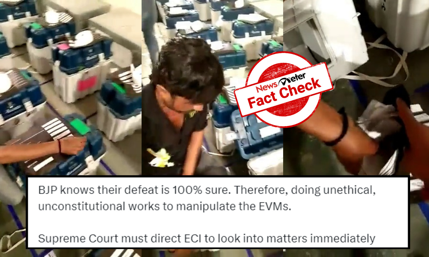 Fact Check: Viral video shows VVPAT paper slips being collected after counting, not EVM manipulation