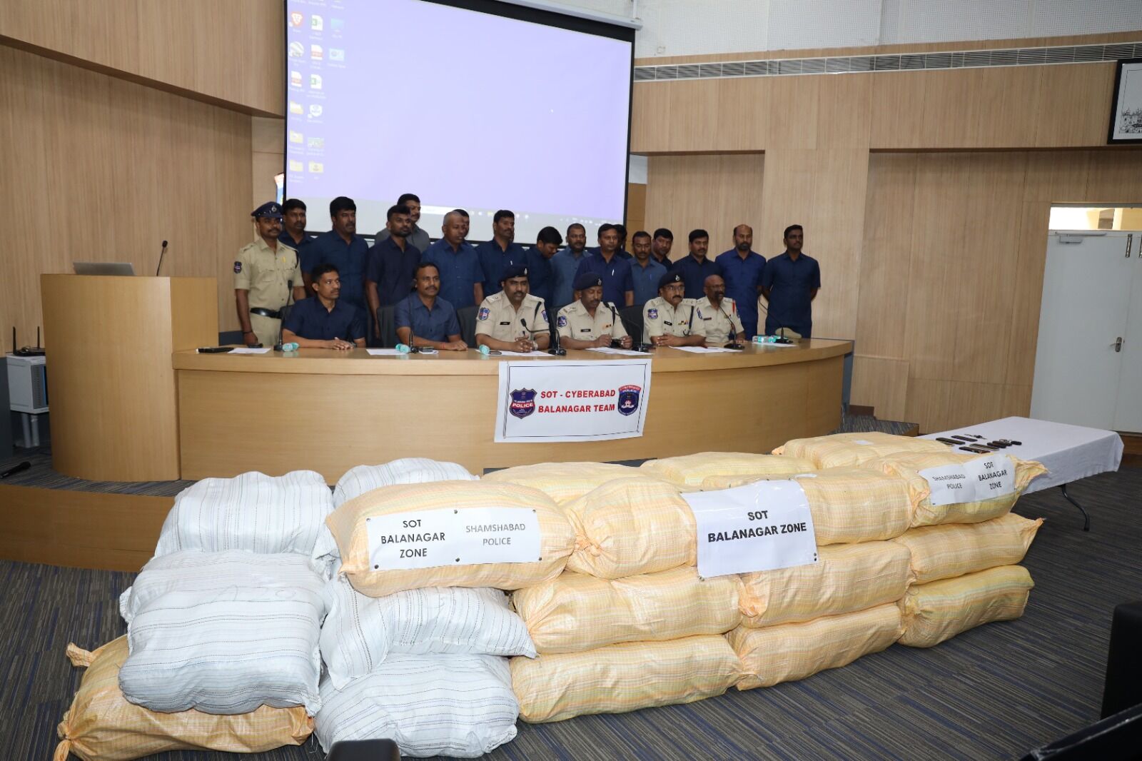 Shamshabad: 5 inter-state drug peddlers busted; ganja worth Rs 3 cr seized