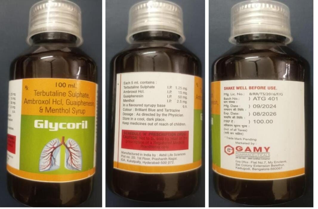 DCA sleuths stop illegal manufacture of Glycoril cough syrup in Kukatpally