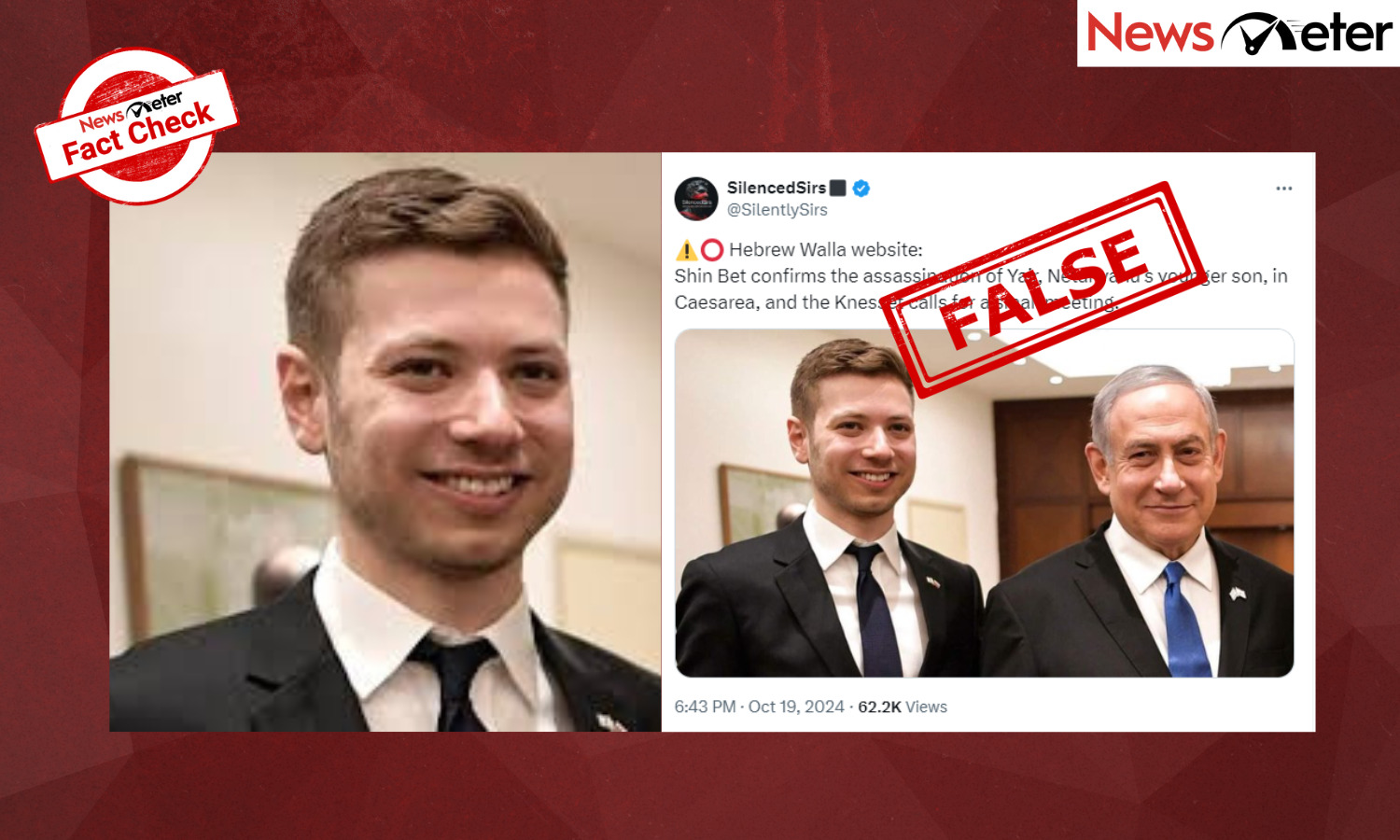 Fact Check: No, Yair Netanyahu was not assassinated in drone attack on ...