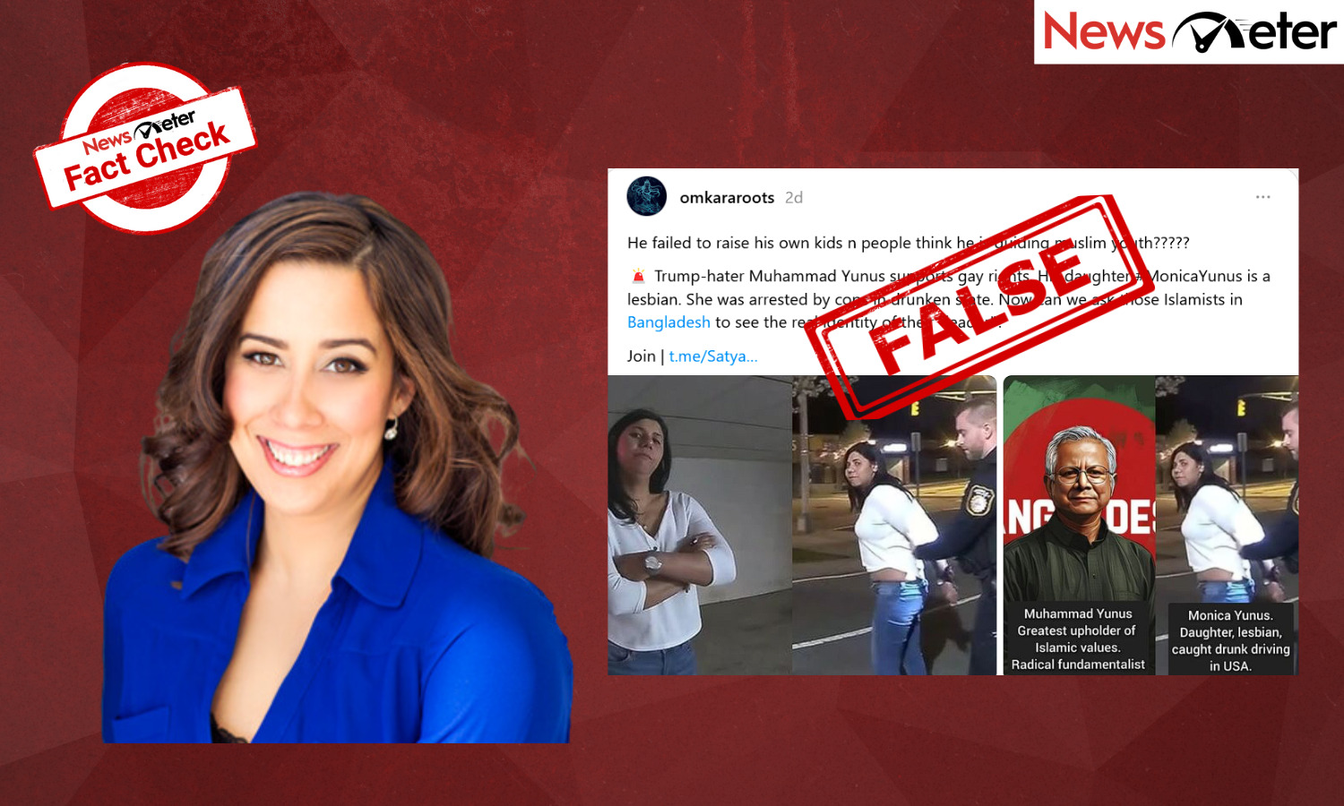 Fact Check: Muhammad Yunus’ daughter arrested for drunken driving? No ...