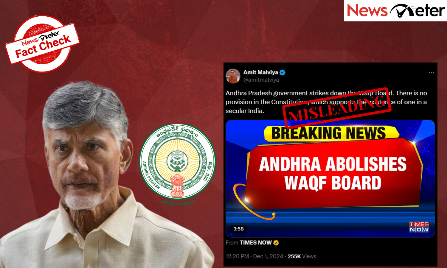 Fact Check: Did Andhra government abolish Waqf Board? No, the claim is misleading