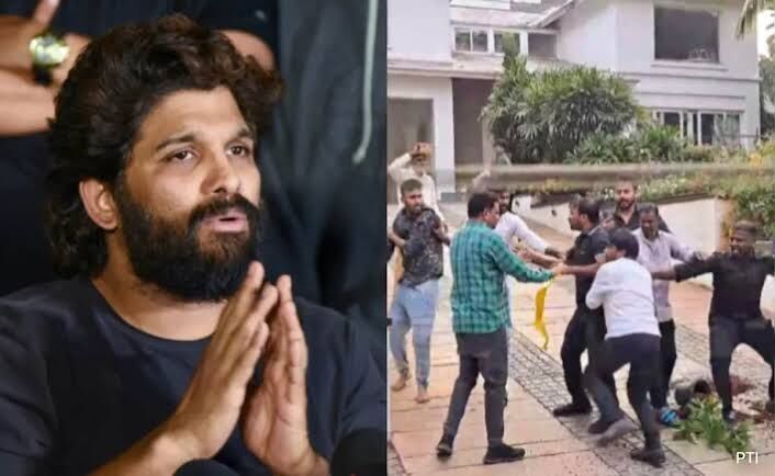 Security stepped up at actor Allu Arjun's home following vandalism; BRS ...