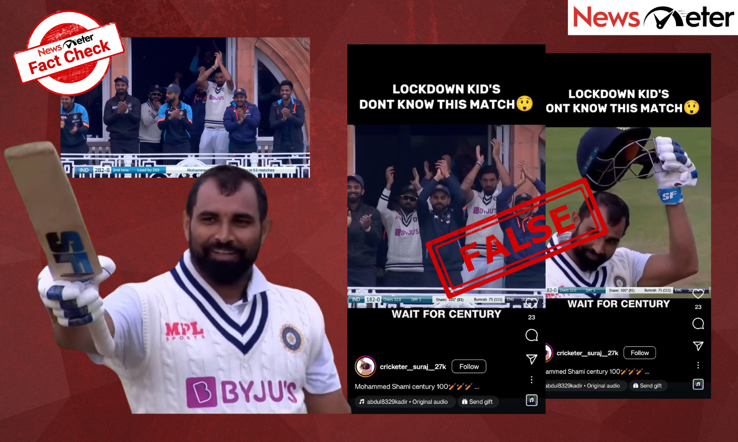 Fact Check: Mohammad Shami hits century in test match against England ...