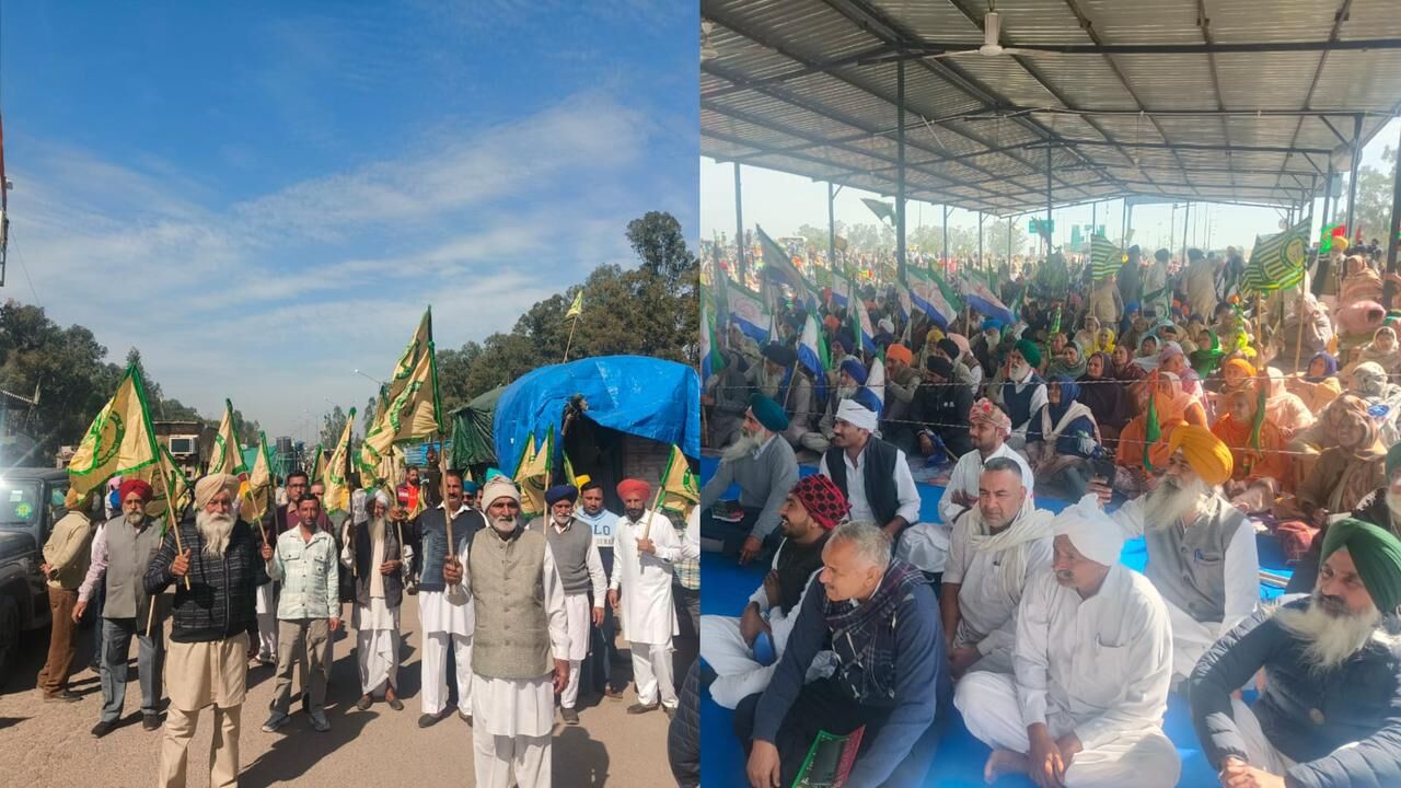 One year of Delhi Protest 2: 10,000 farmers gather at Shambhu, announce ...