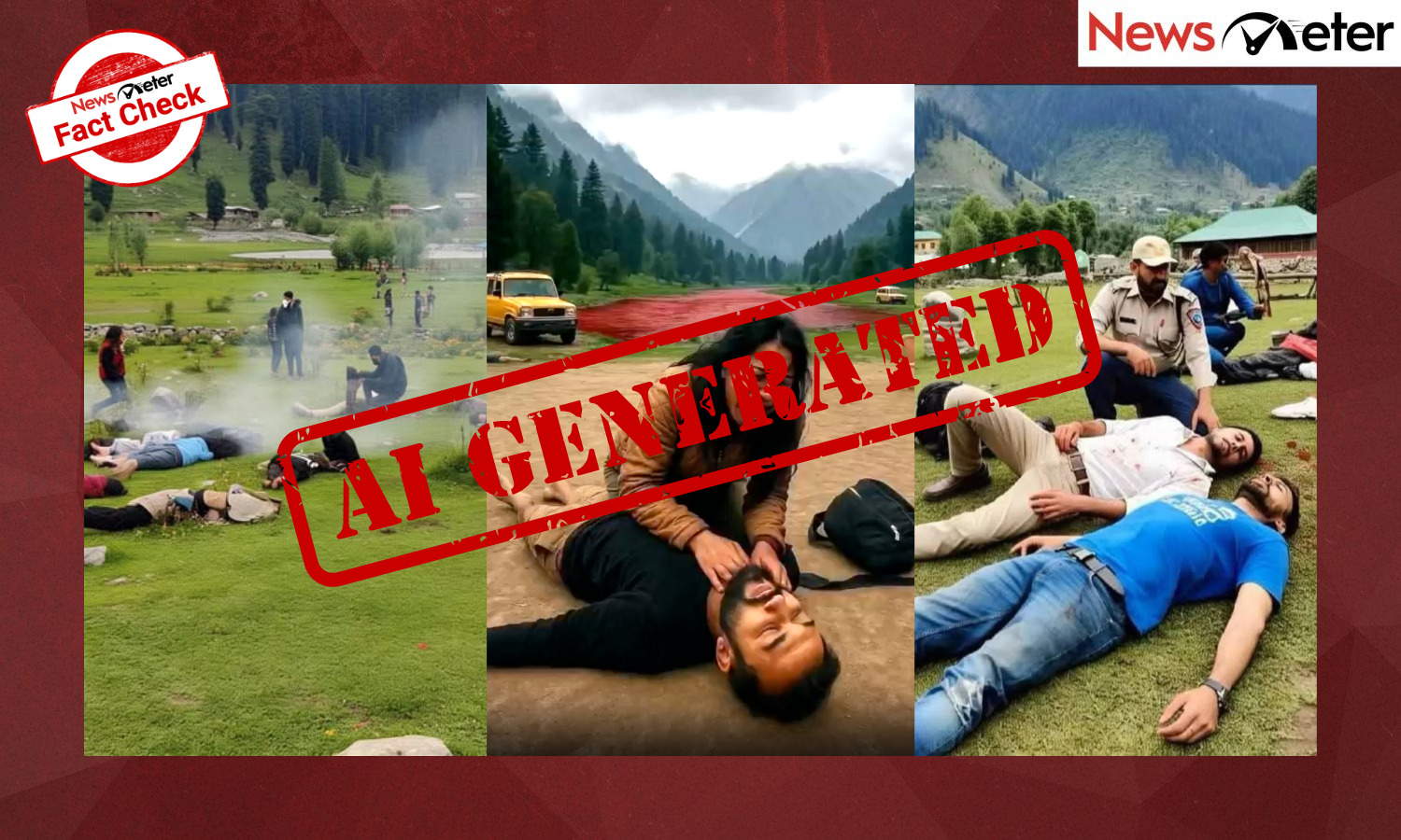 Fact Check: Pahalgam terror attack images show deadly aftermath in Baisaran Valley? No, images ...